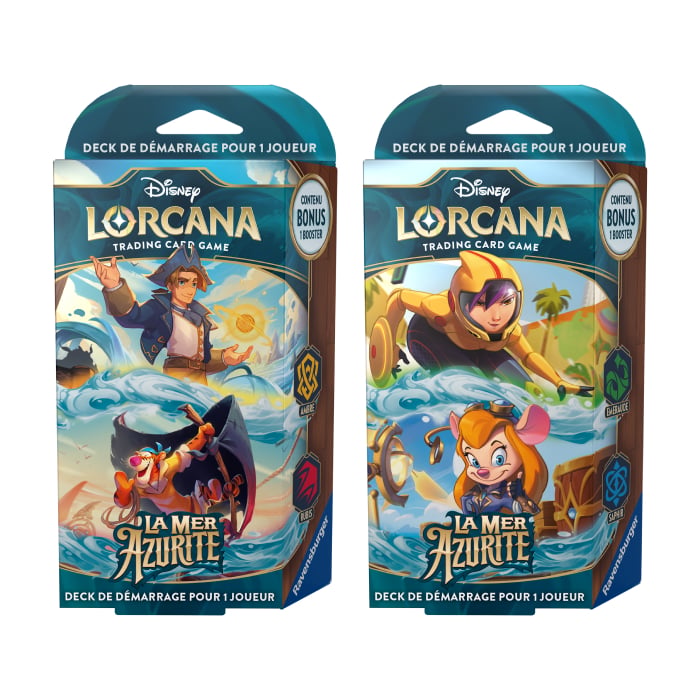Disney Lorcana – Pack de 2 Decks de Démarrage Hawkins & Tigrou et Go Go ...